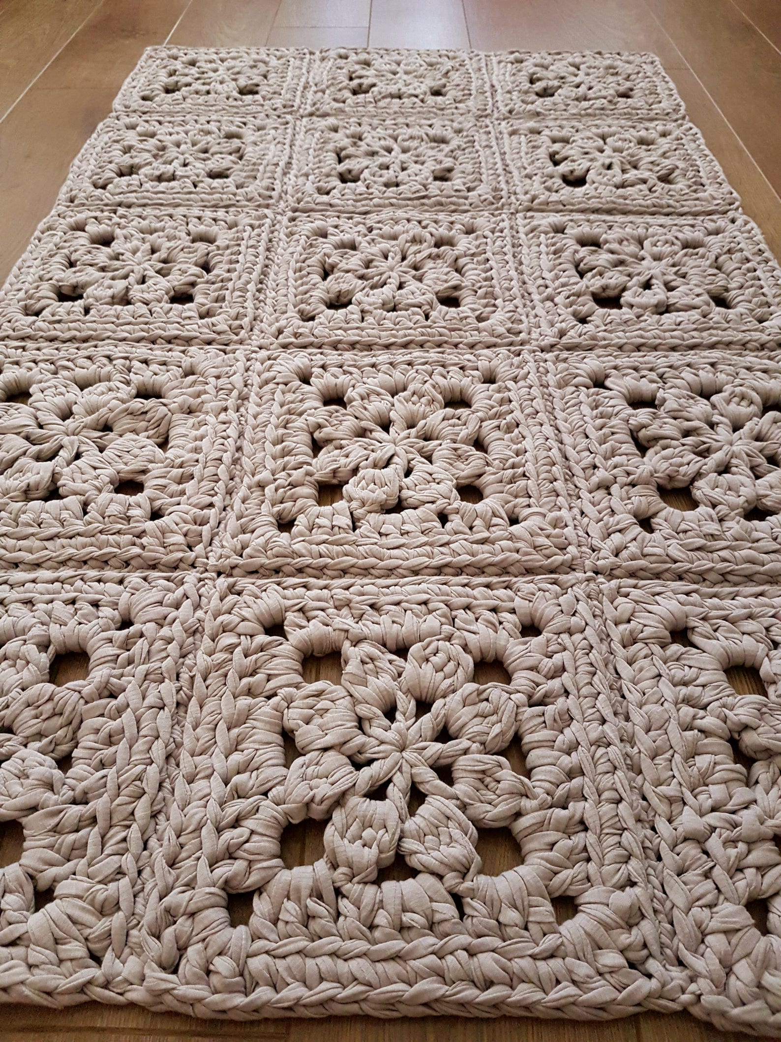 Pattern for Crochet Square/ Rectangle Rug Easy to Adjust to - Etsy