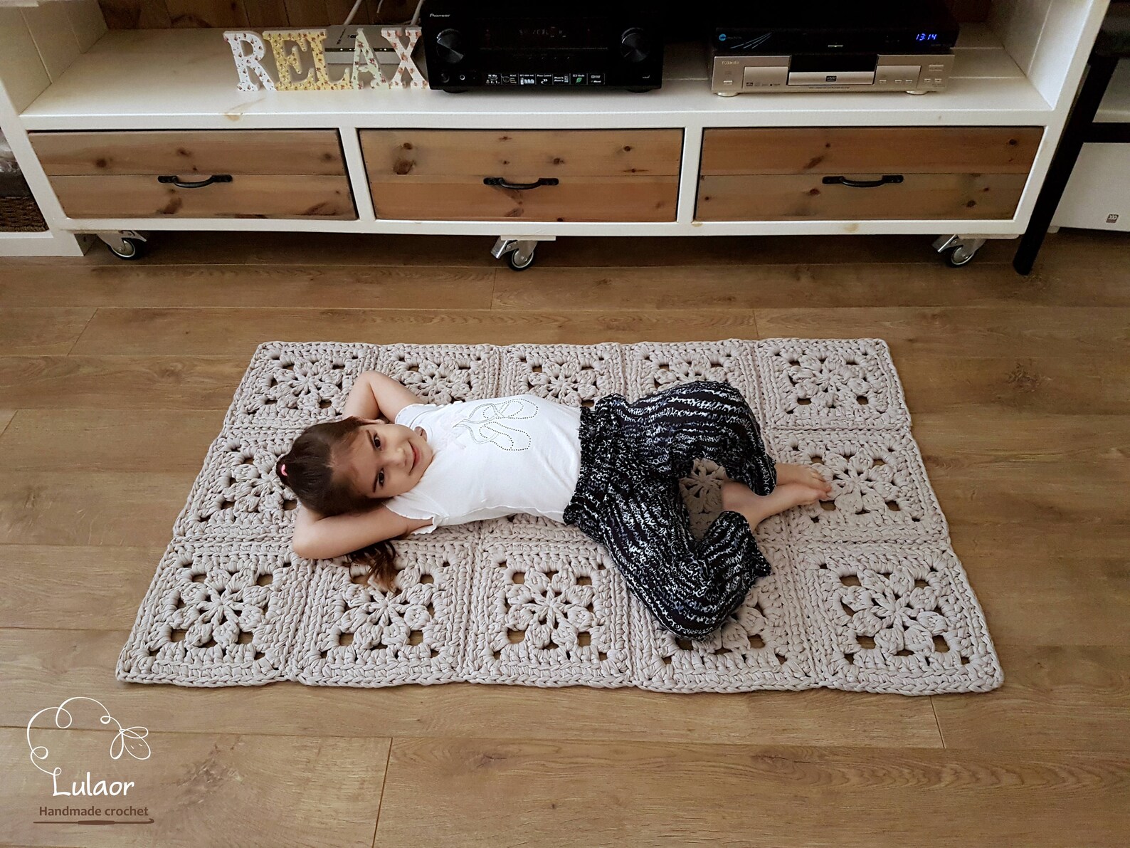 Pattern for Crochet Square/ Rectangle Rug Easy to Adjust to - Etsy