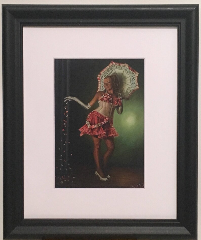 7x 5 Signed Artist Print of My Painting of Burlesque Performer - Etsy