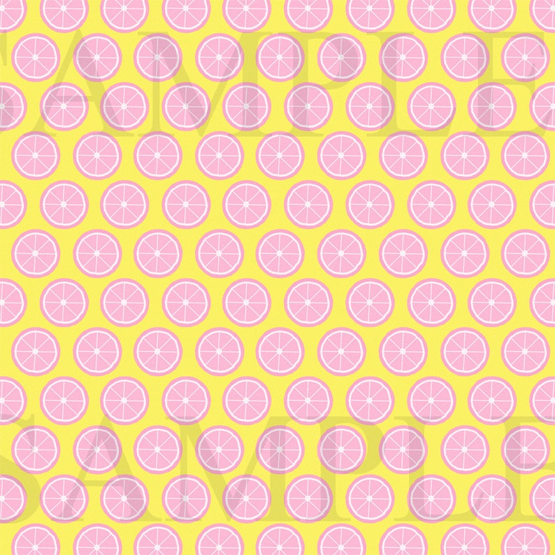 Pink Lemonade Digital Paper Pack Digital Background Paper Background ...