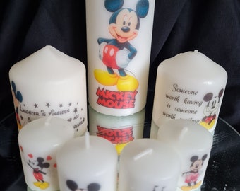 Mickey Mouse Candle - Etsy UK