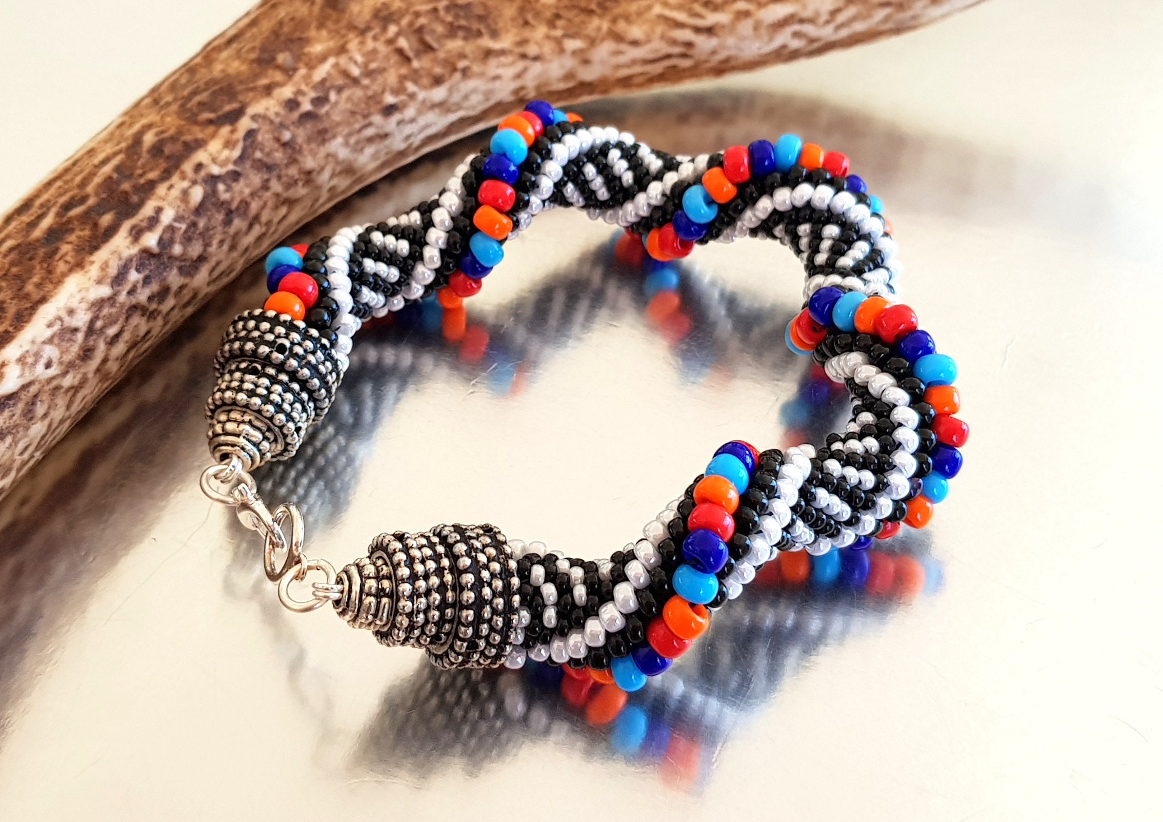 20 Strands Beaded Kumihimo Bracelet Tutorial Pattern PDF | Etsy