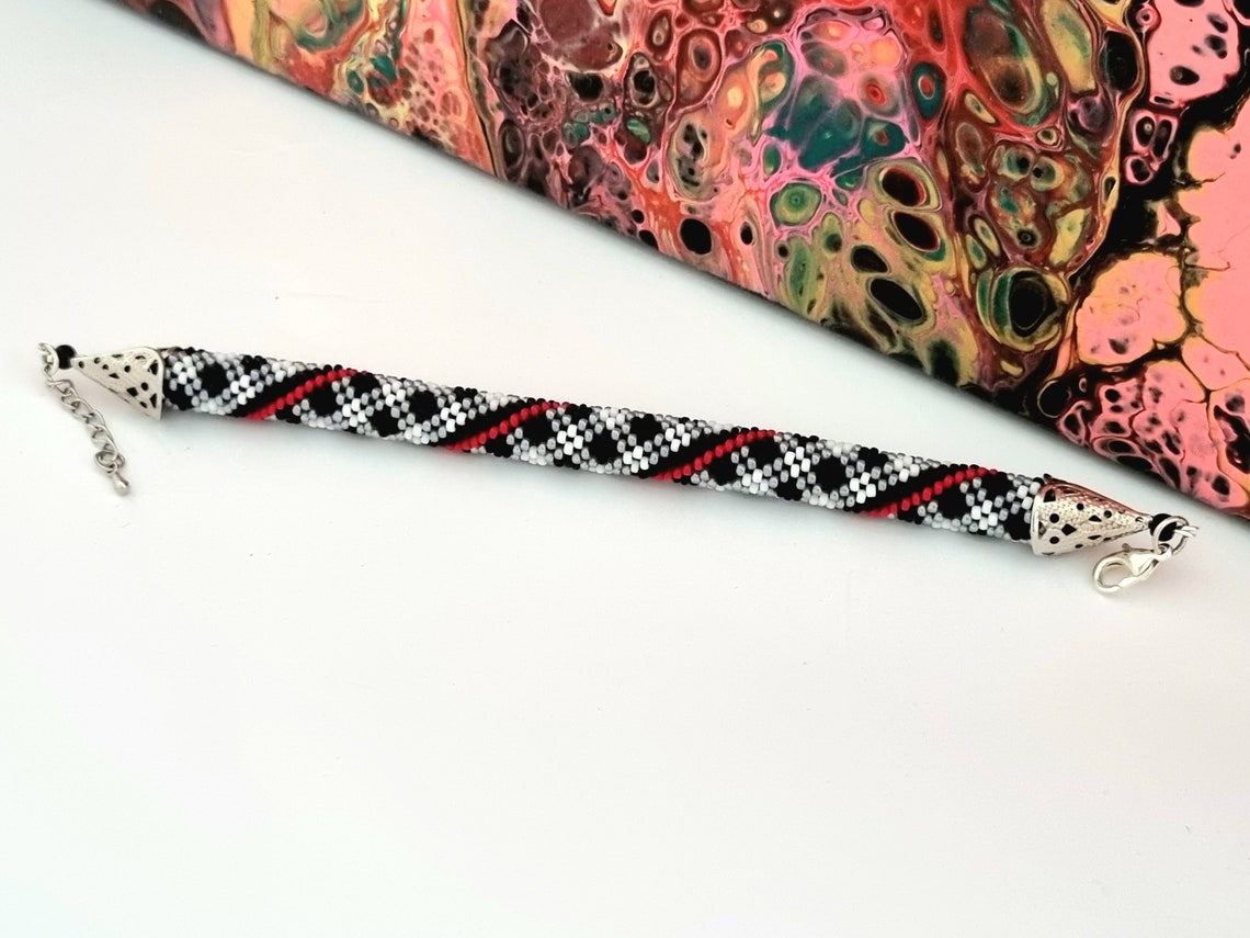 20 Strand Beaded Kumihimo Pattern Tutorial PDF Instant Download Black ...