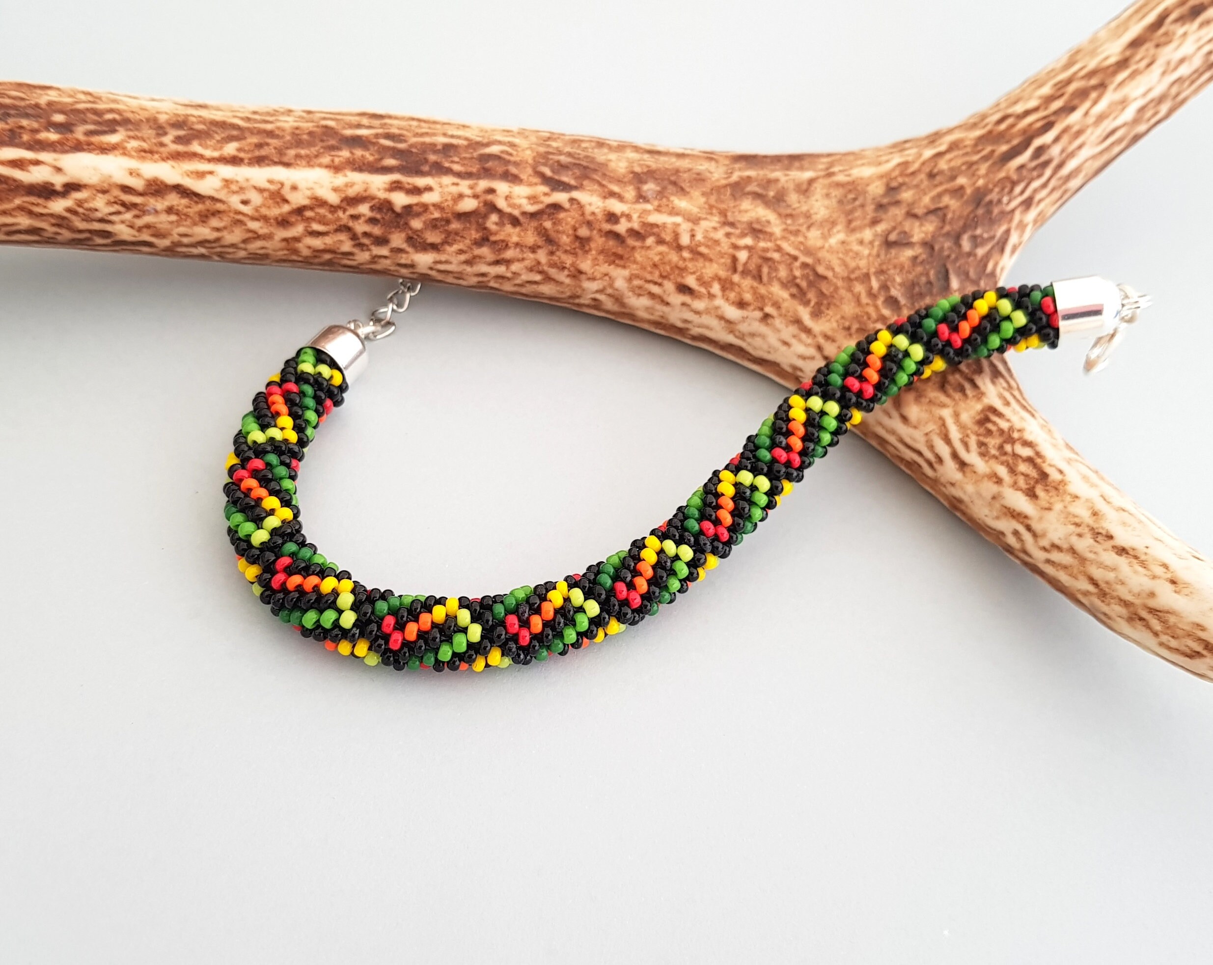 16 Strand Beaded Kumihimo Pattern Step by Step Full Tutorial Seed Bead ...