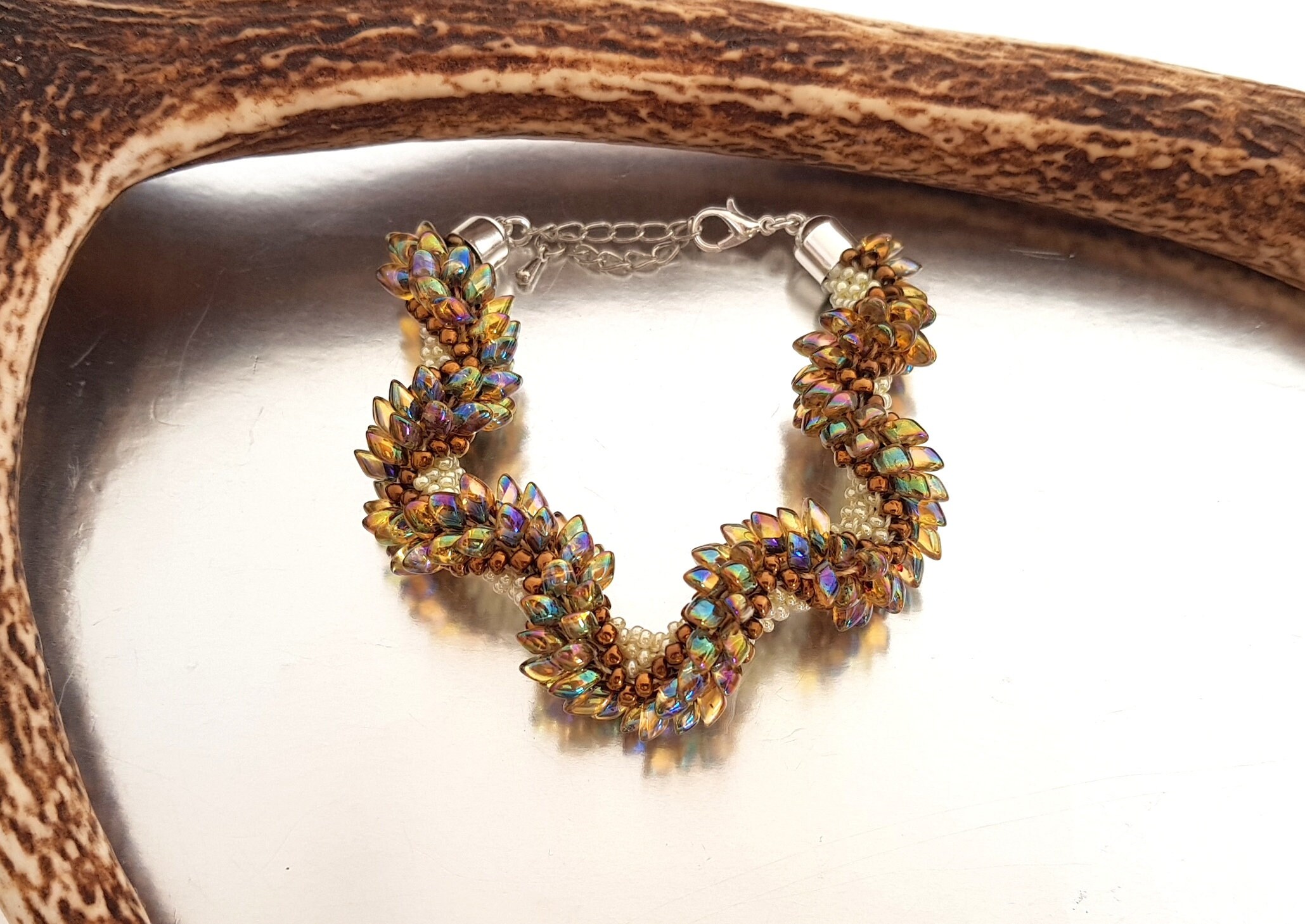 16 Strands Beaded Kumihimo Bracelet PDF Pattern Tutorial | Etsy