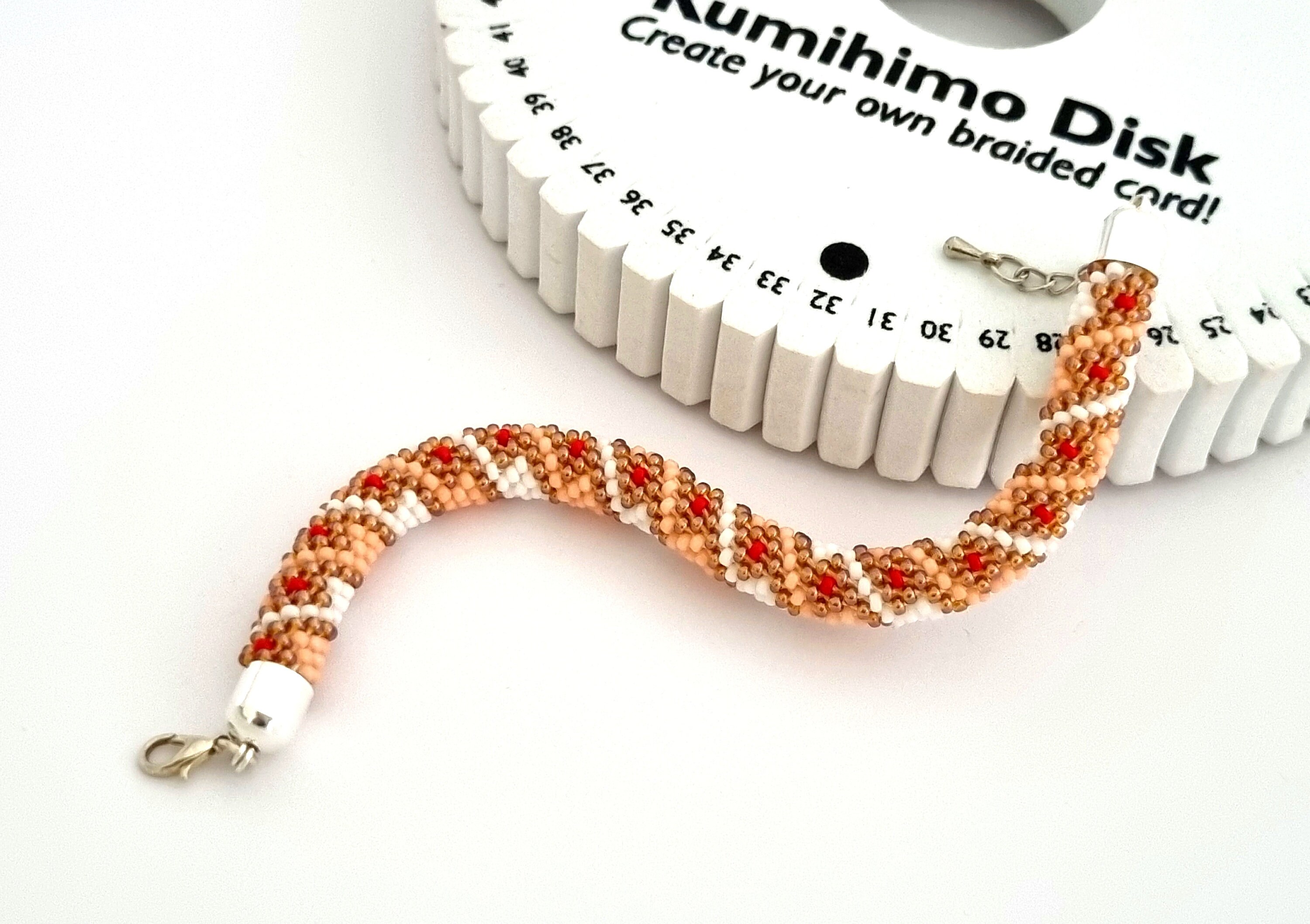 16 Strand Beaded Kumihimo Bracelet PDF Pattern and Tutorial Instant ...