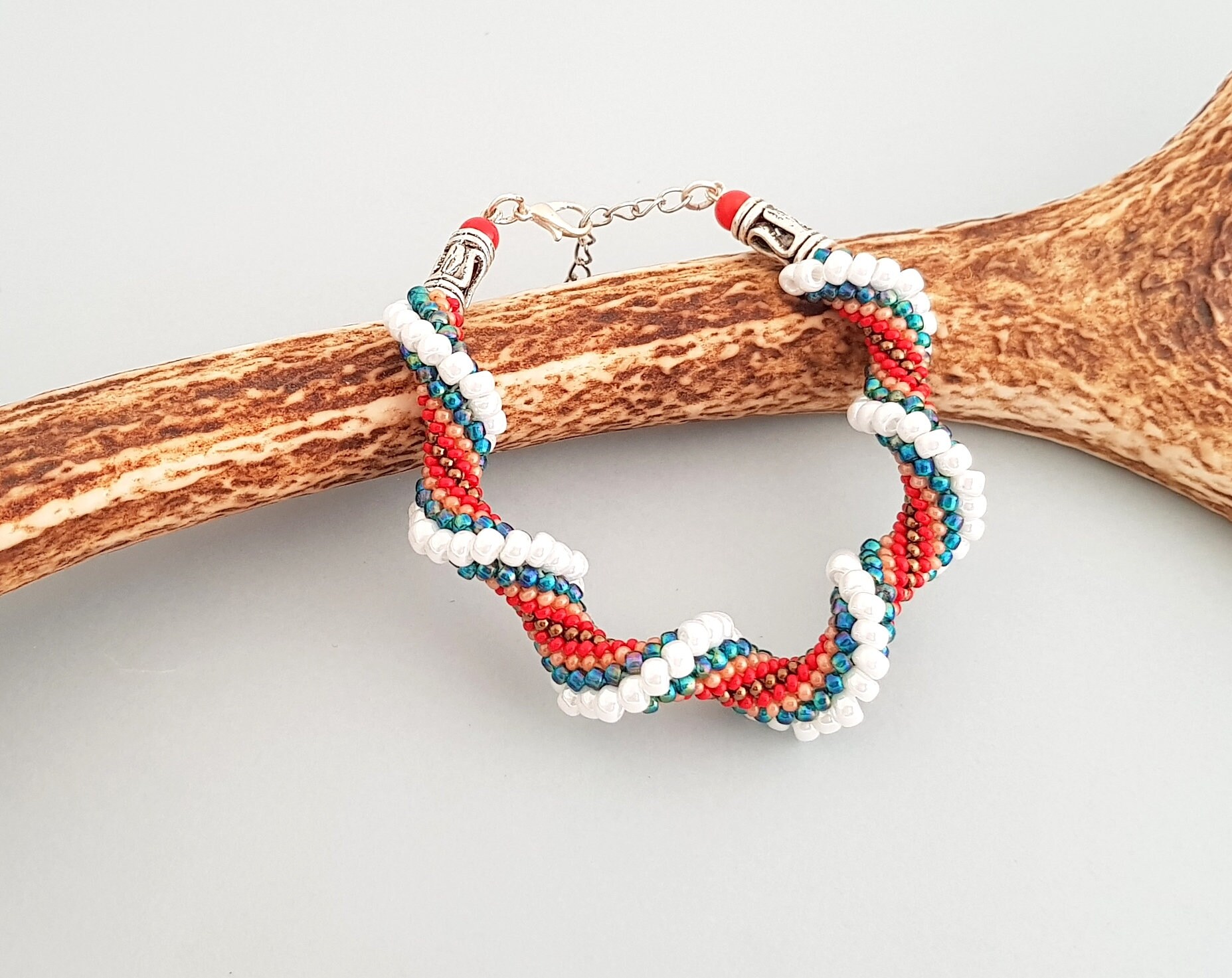 16 Strands Beaded Kumihimo Bracelet Pattern Tutorial Braid | Etsy