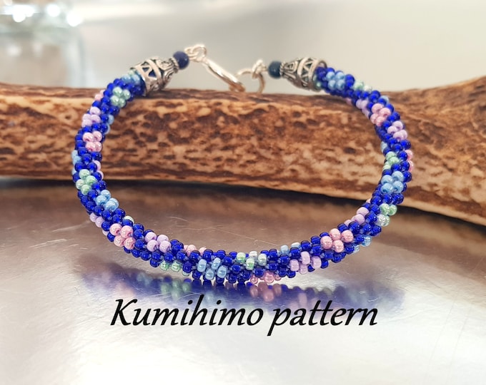 Kumihimo Bead Placement Mapping! - Eight Element Beaded Kongo Gumi ...
