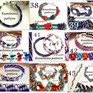 Beaded Kumihimo Pattern Package Deal Discount Saver Choose Any 8 ...