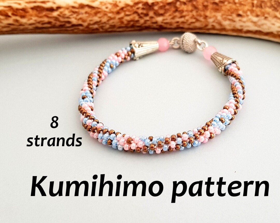 8 Strands Beaded Kumihimo PDF Pattern and Tutorial Instant Download ...