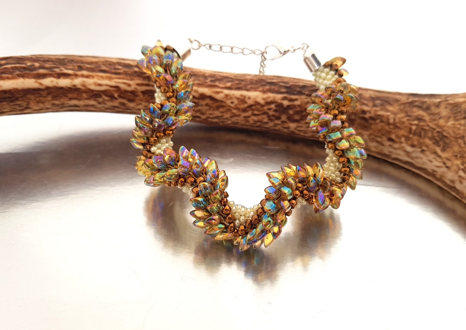 16 Strands Beaded Kumihimo Bracelet PDF Pattern Tutorial | Etsy