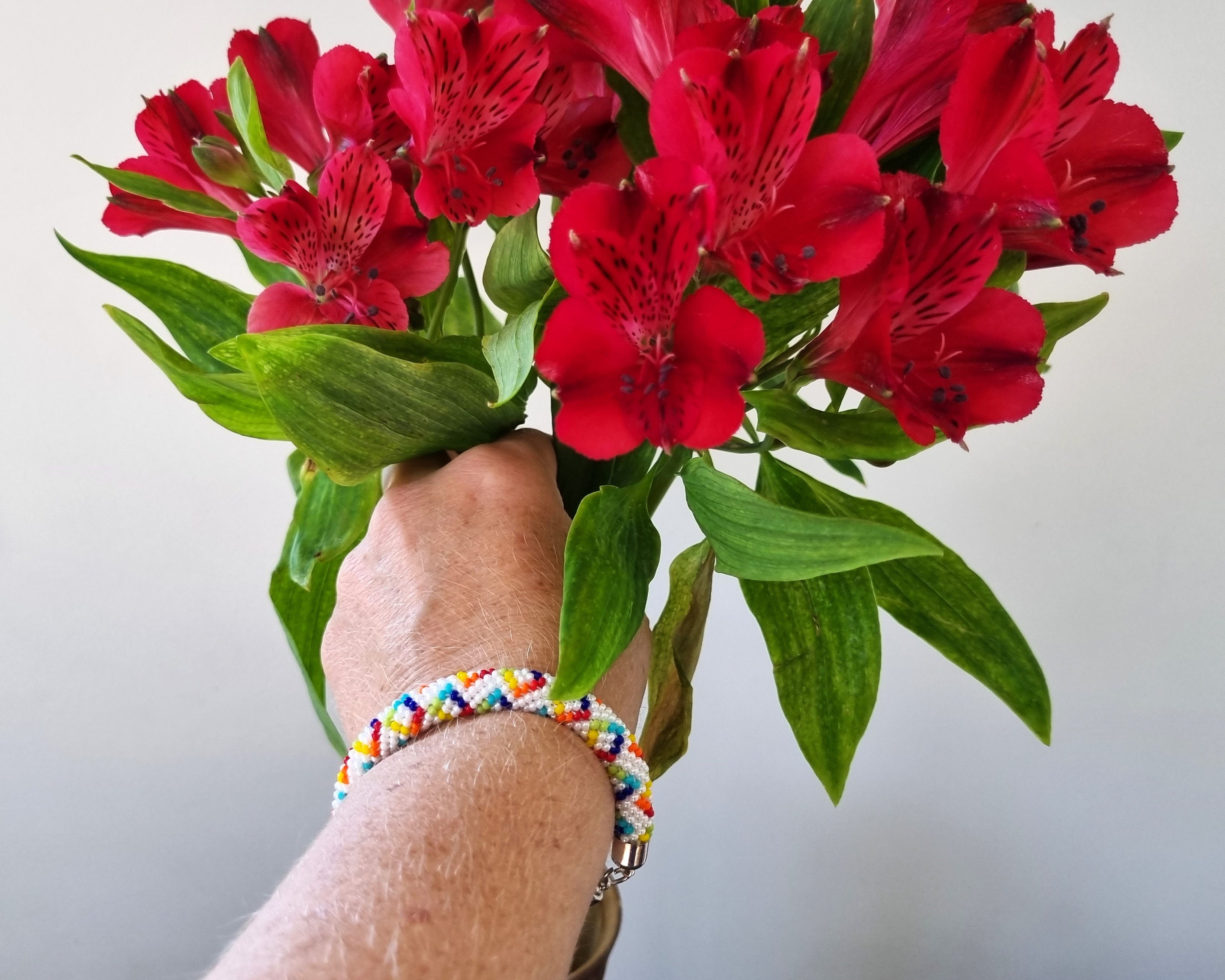 16 Strand Beaded Kumihimo Bracelet Pattern and Tutorial PDF File ...