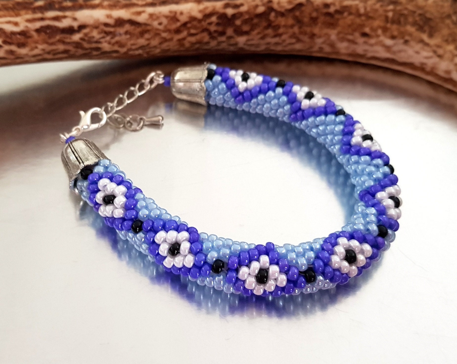 16 Strand Beaded Kumihimo Bracelet Tutorial Pattern PDF Layout | Etsy
