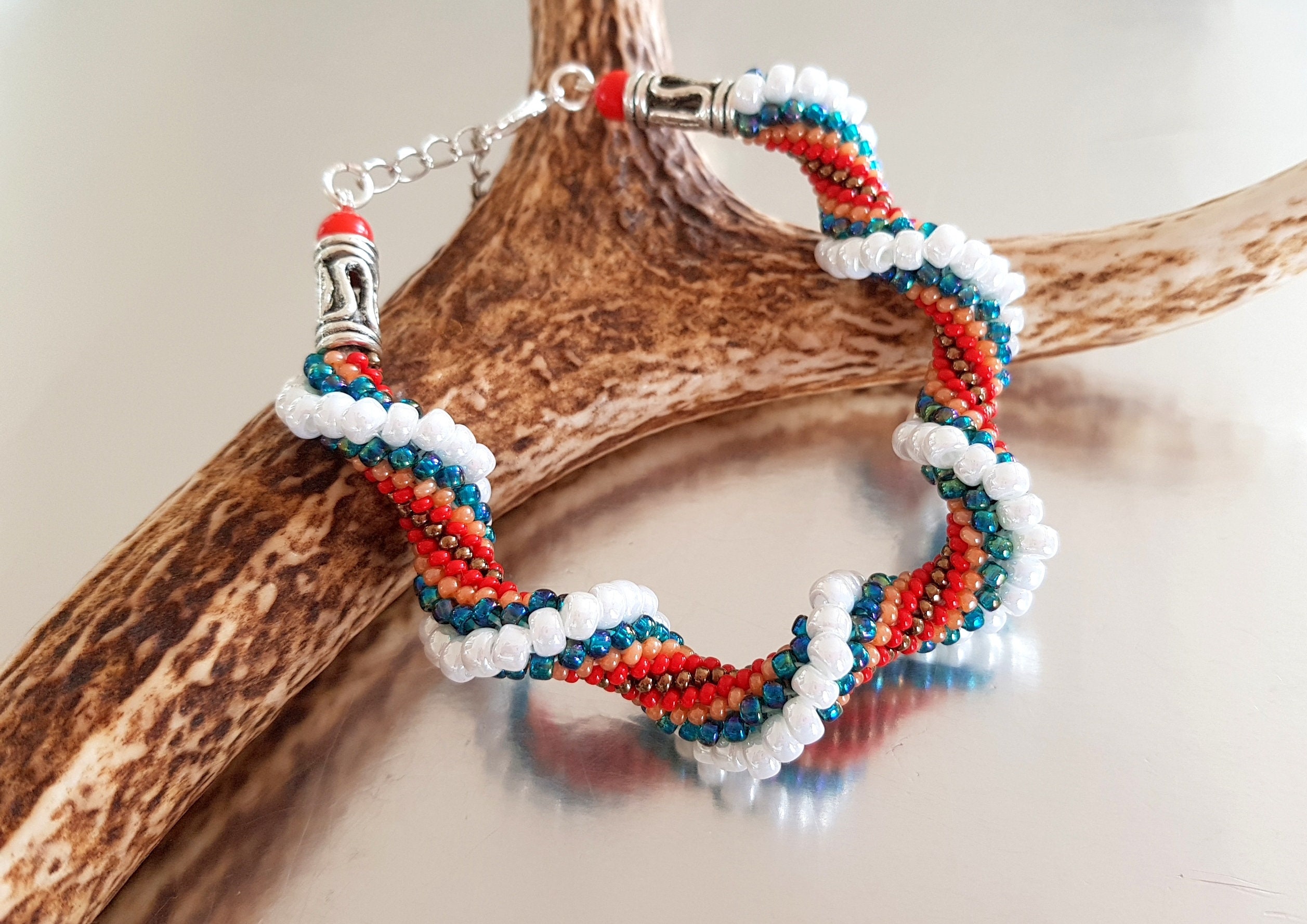 16 Strands Beaded Kumihimo Bracelet Pattern Tutorial Braid | Etsy