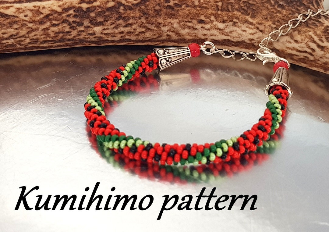 Kumihimo Pattern and Tutorial PDF Loading Braiding Instruction 8 ...