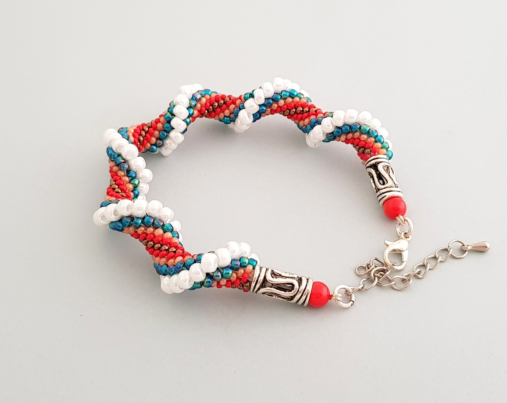 16 Strands Beaded Kumihimo Bracelet Pattern Tutorial Braid | Etsy