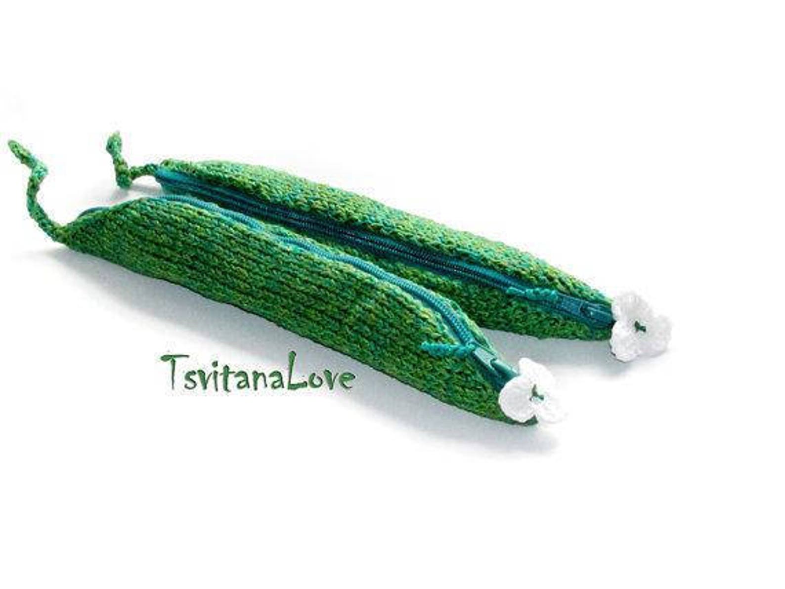 Pattern PDF in English Rainbow Pea Pod Crochet Knitted Zip | Etsy