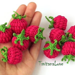 Pattern PDF in English Raspberry Crochet Amigurumi Raspberry - Etsy