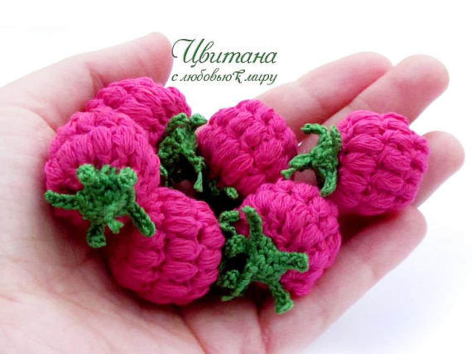 Pattern PDF in English Raspberry Crochet Amigurumi Raspberry - Etsy