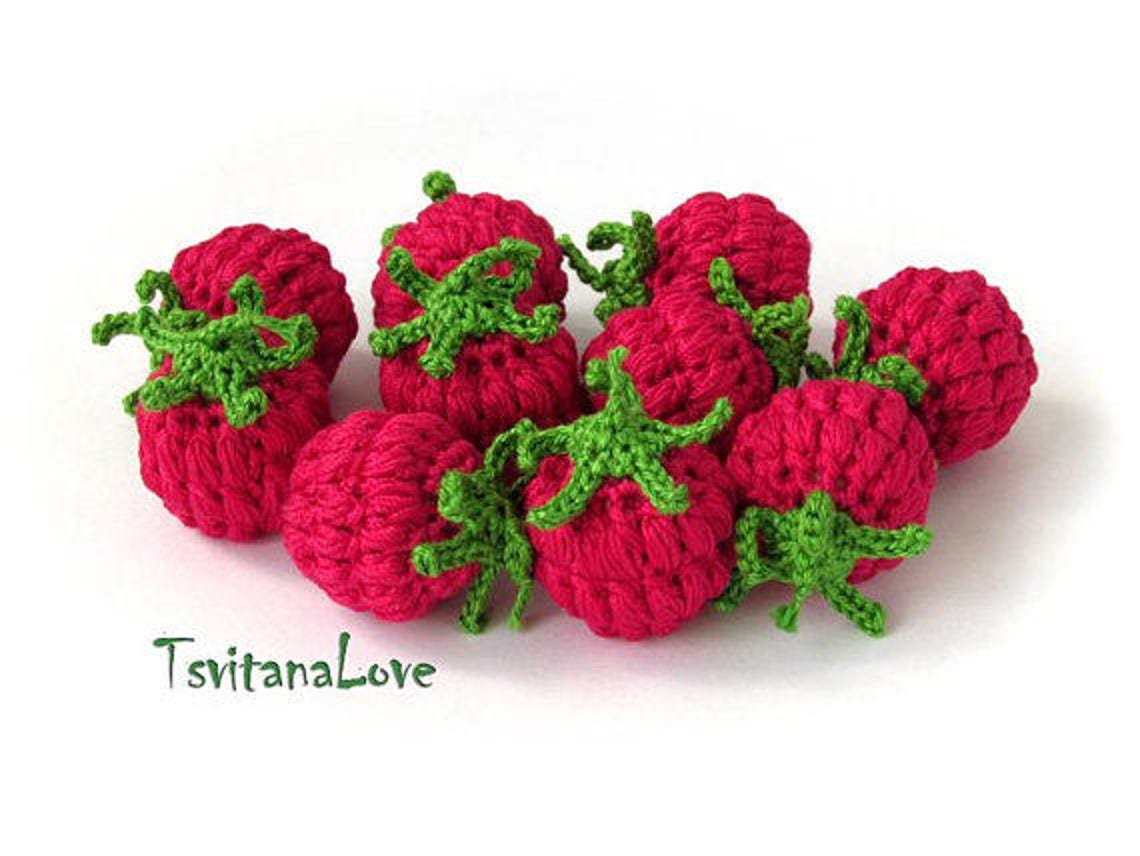 Pattern PDF in English Raspberry Crochet Amigurumi Raspberry - Etsy