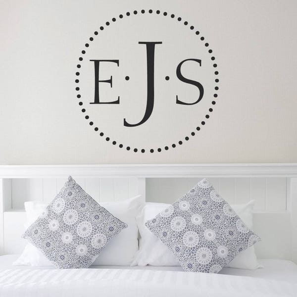 Monogram Wall Decals - Etsy