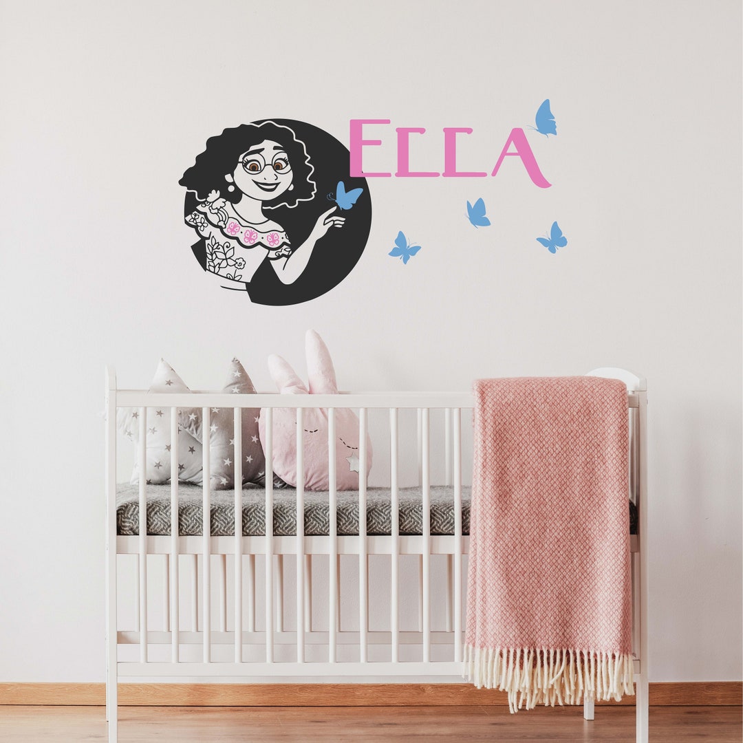 Encanto Inspired Personalized Name Wall Decal Butterfly Fantasy Custom ...