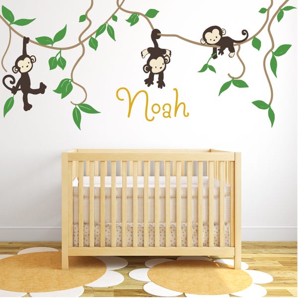 Monkey Vine Decal - Etsy