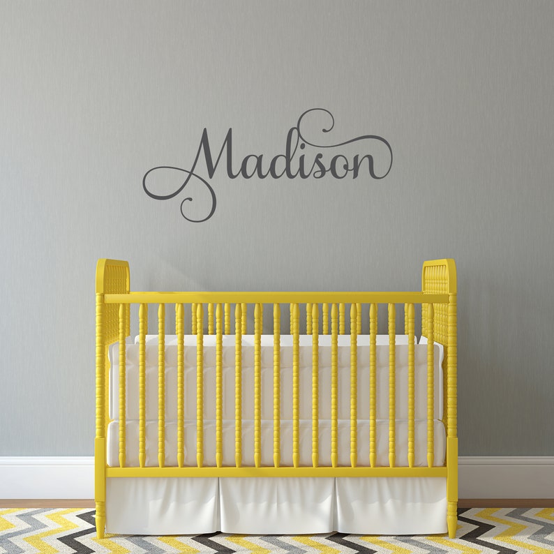 Fancy Name Wall Decal Choose Any Word or Name and Color for - Etsy