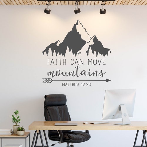 Scripture Vinyl Decal Bible Verse Wall Decal Inspirational - Etsy