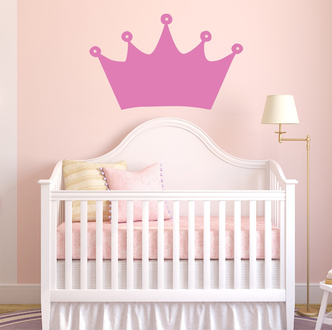 Princess Crown Decals Choose Color and Size, Girls Nursery Decor ...