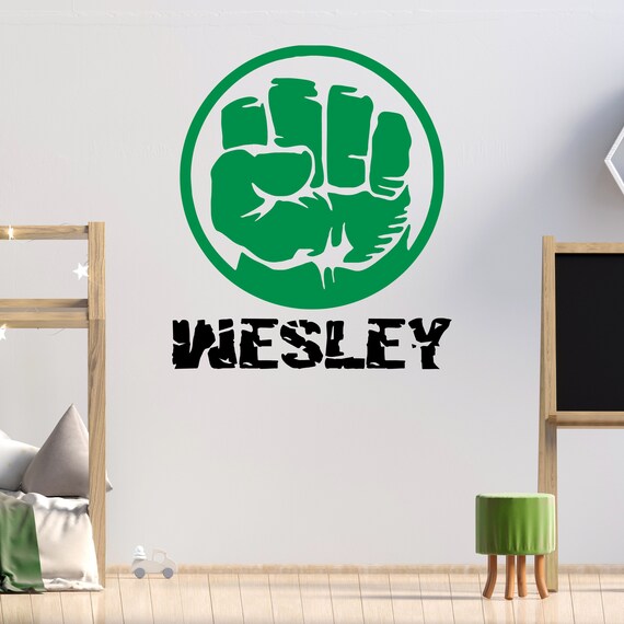 The Incredible Hulk Wall Decal Vinyl Wall Decal the Hulk - Etsy
