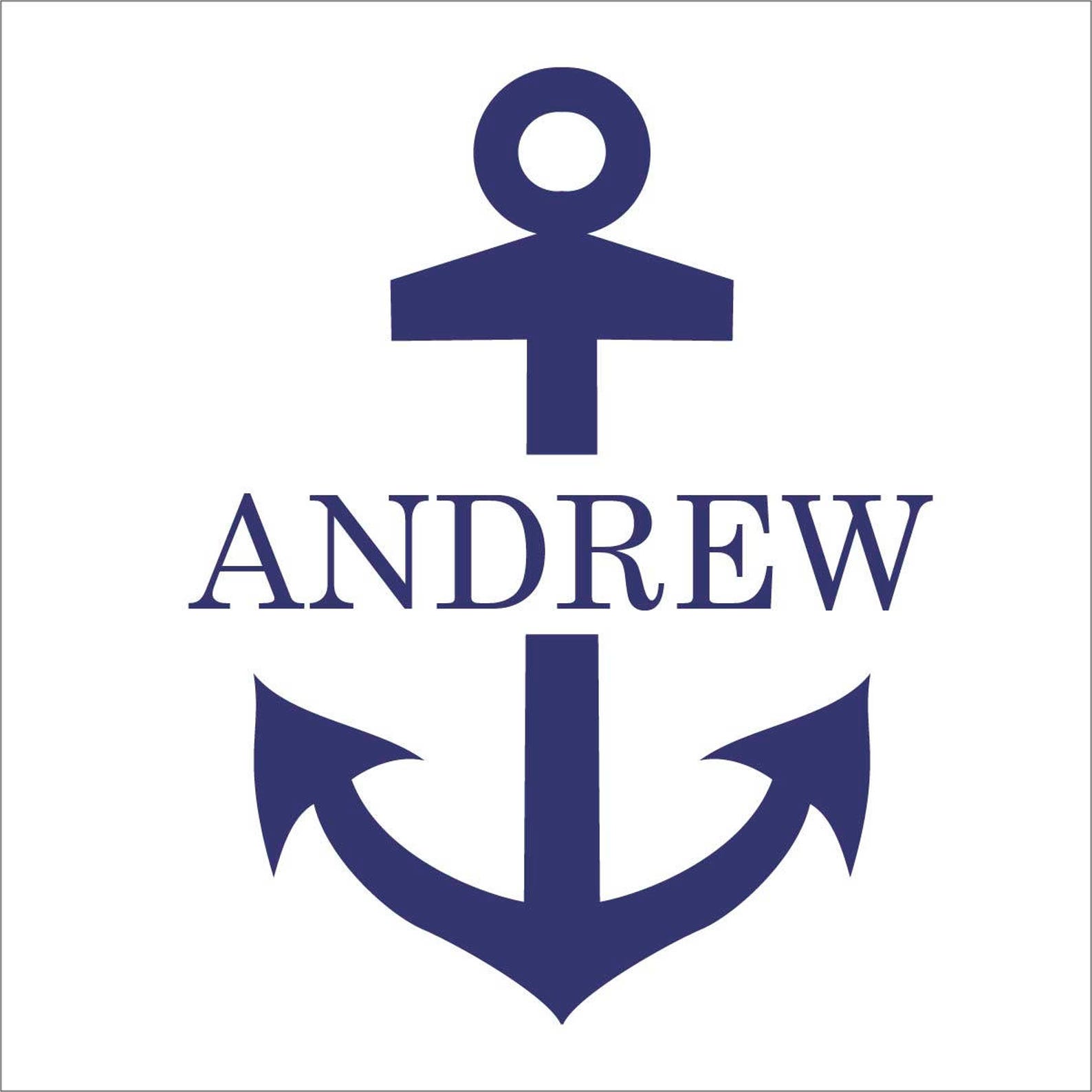 Nautical Anchor Wall Decal Anchor Wall Decal NAUTICAL Wall - Etsy