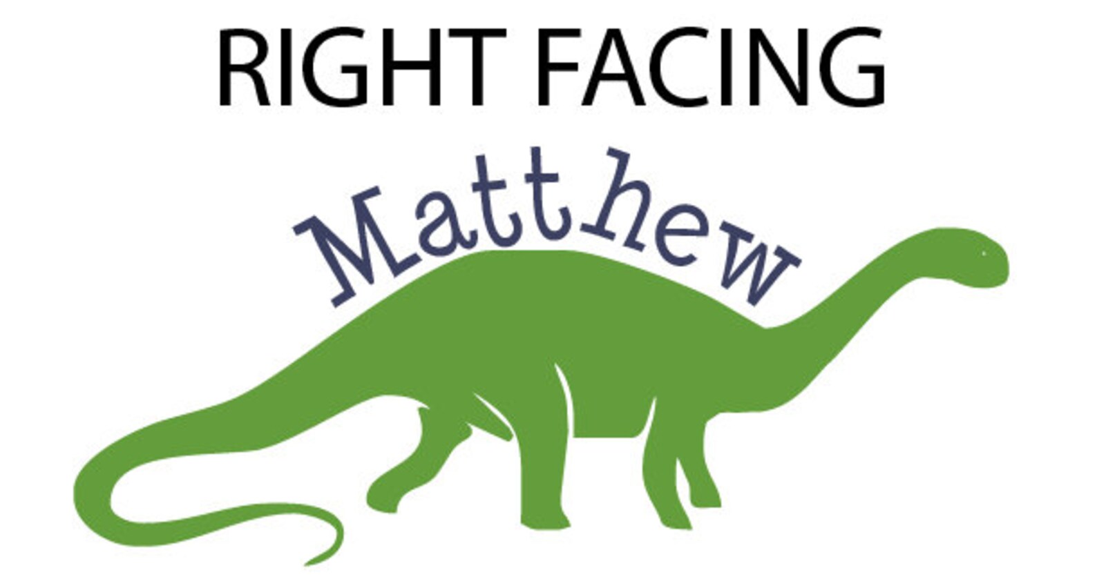 Large Dinosaur Brontosaurus Personalized Name Wall Decal - Etsy