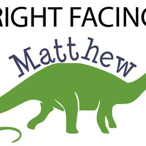 Large Dinosaur Brontosaurus Personalized Name Wall Decal, Customize ...