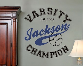 Baseball Wall Decal Baseball Word Art 2 baseball Wall Decor - Etsy