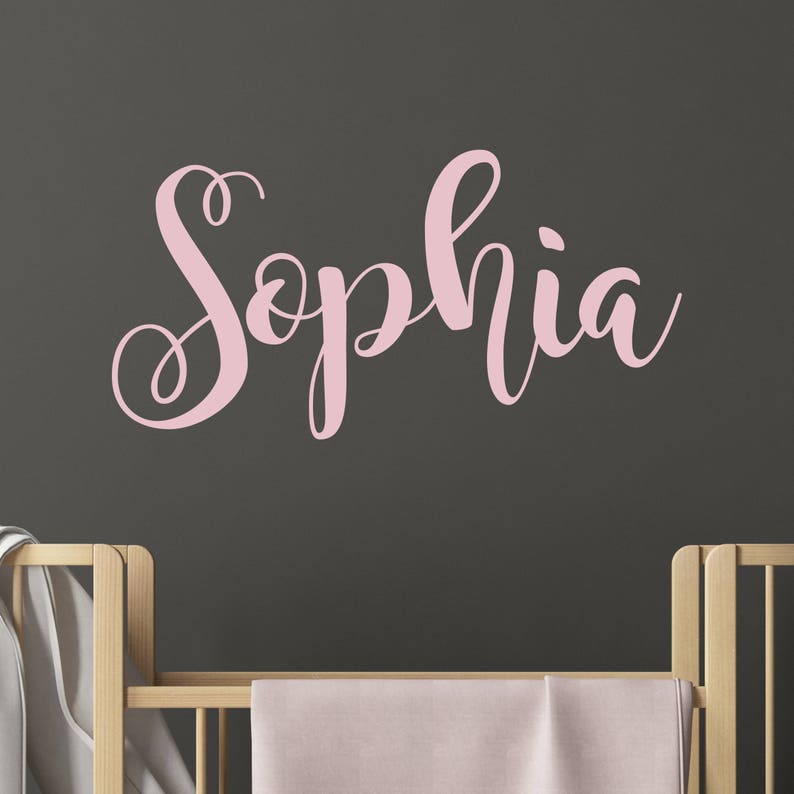 Fancy Name Personalized Vinyl Wall Decal Any Word Design - Etsy