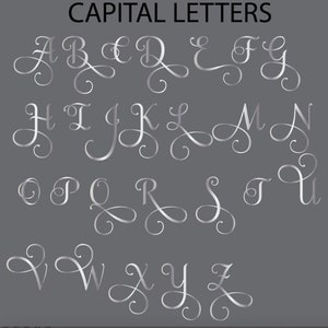 Fancy First and Middle Name Wall Decal, Swirly Modern Personalized Wall ...