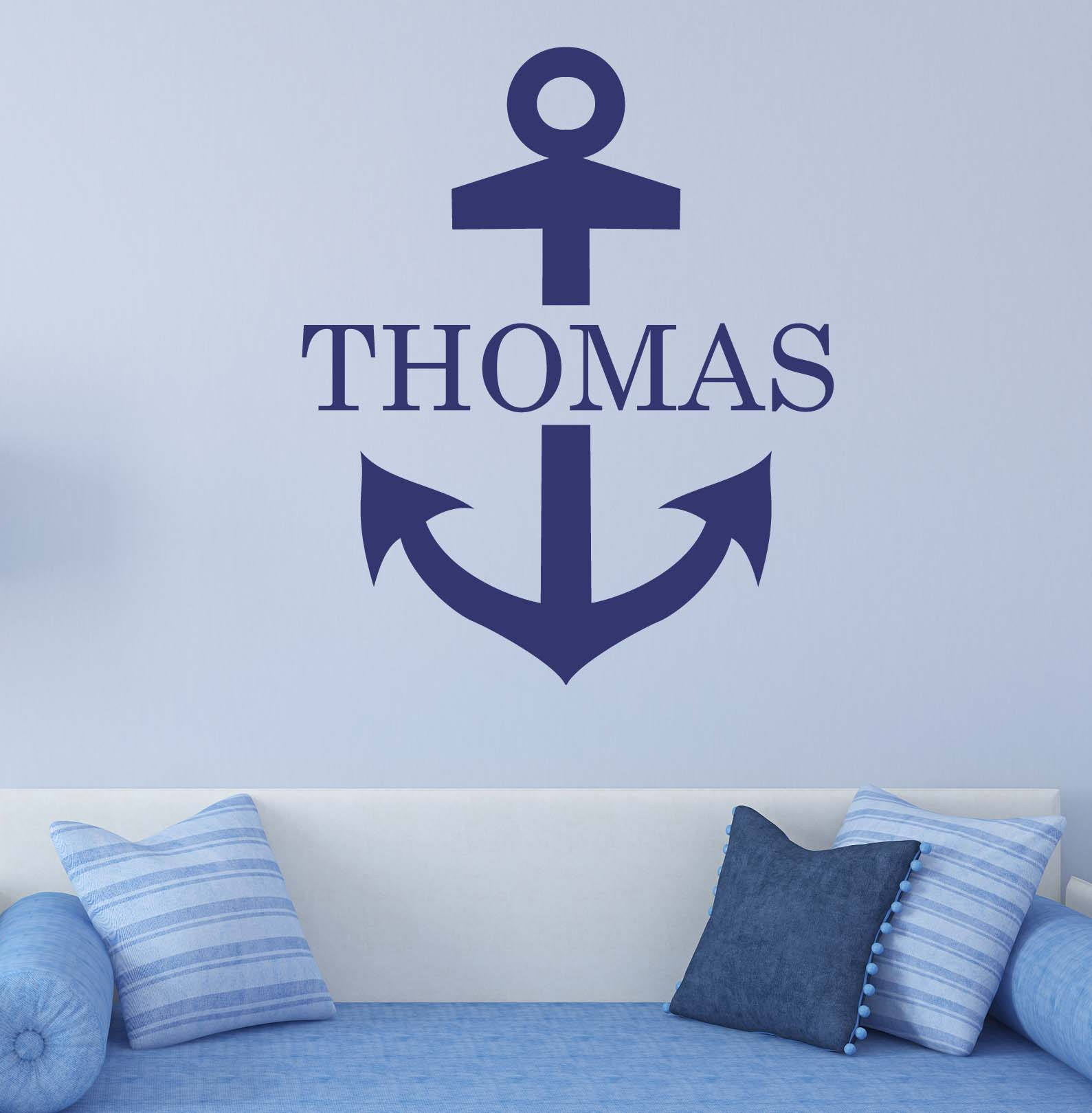 Nautical Anchor Wall Decal Anchor Wall Decal NAUTICAL Wall | Etsy