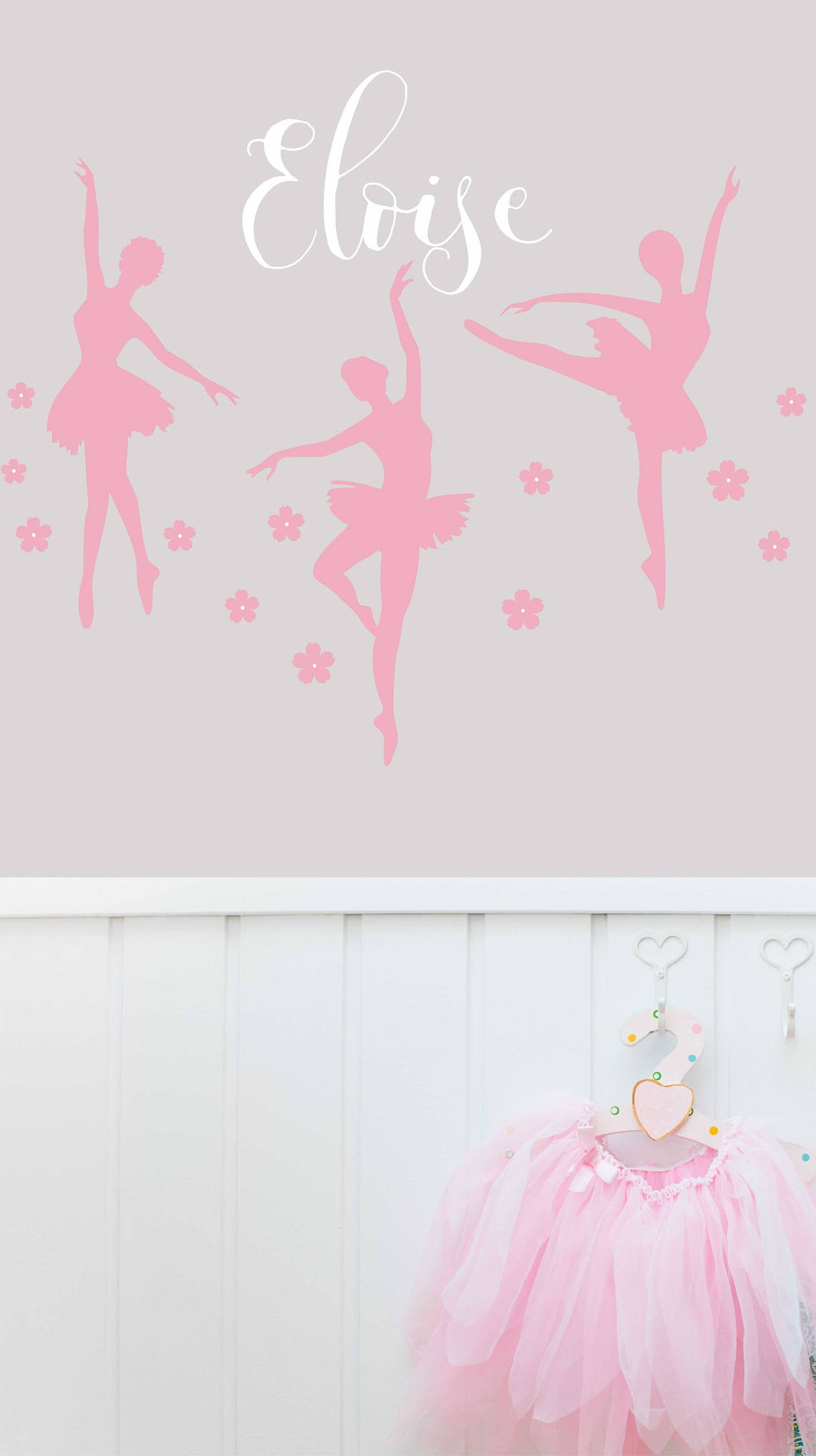 Personalized Ballet Wall Decal Large Dance BALLERINA Dancers - Etsy