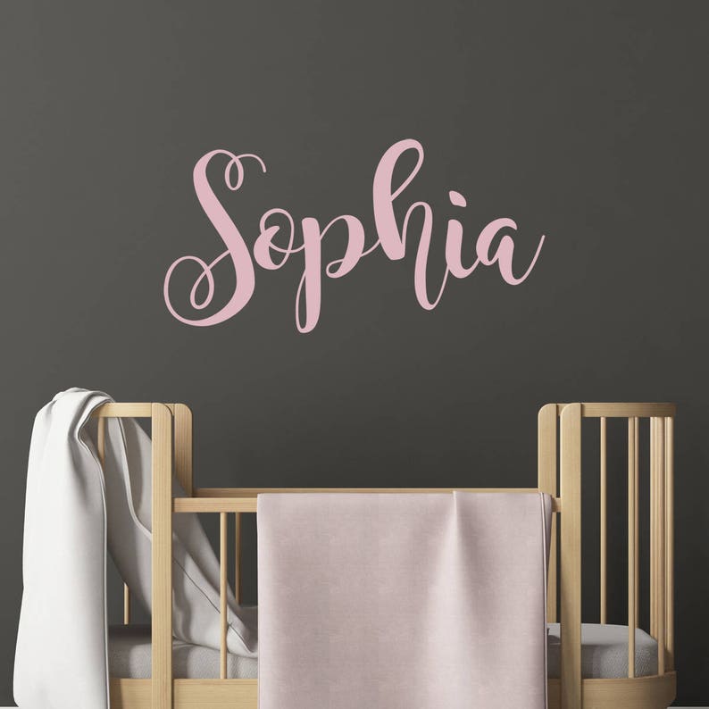 Fancy Name Personalized Vinyl Wall Decal Any Word Design - Etsy
