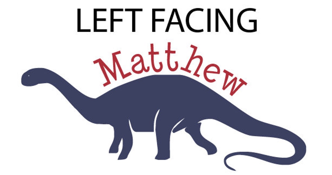 Large Dinosaur Brontosaurus Personalized Name Wall Decal - Etsy