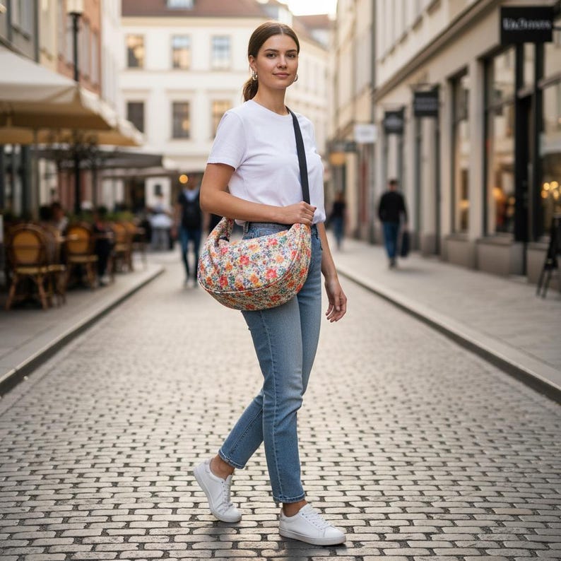 Crosstown Crescent Bag Sewing Pattern PDF | Modern Crossbody Bag ...