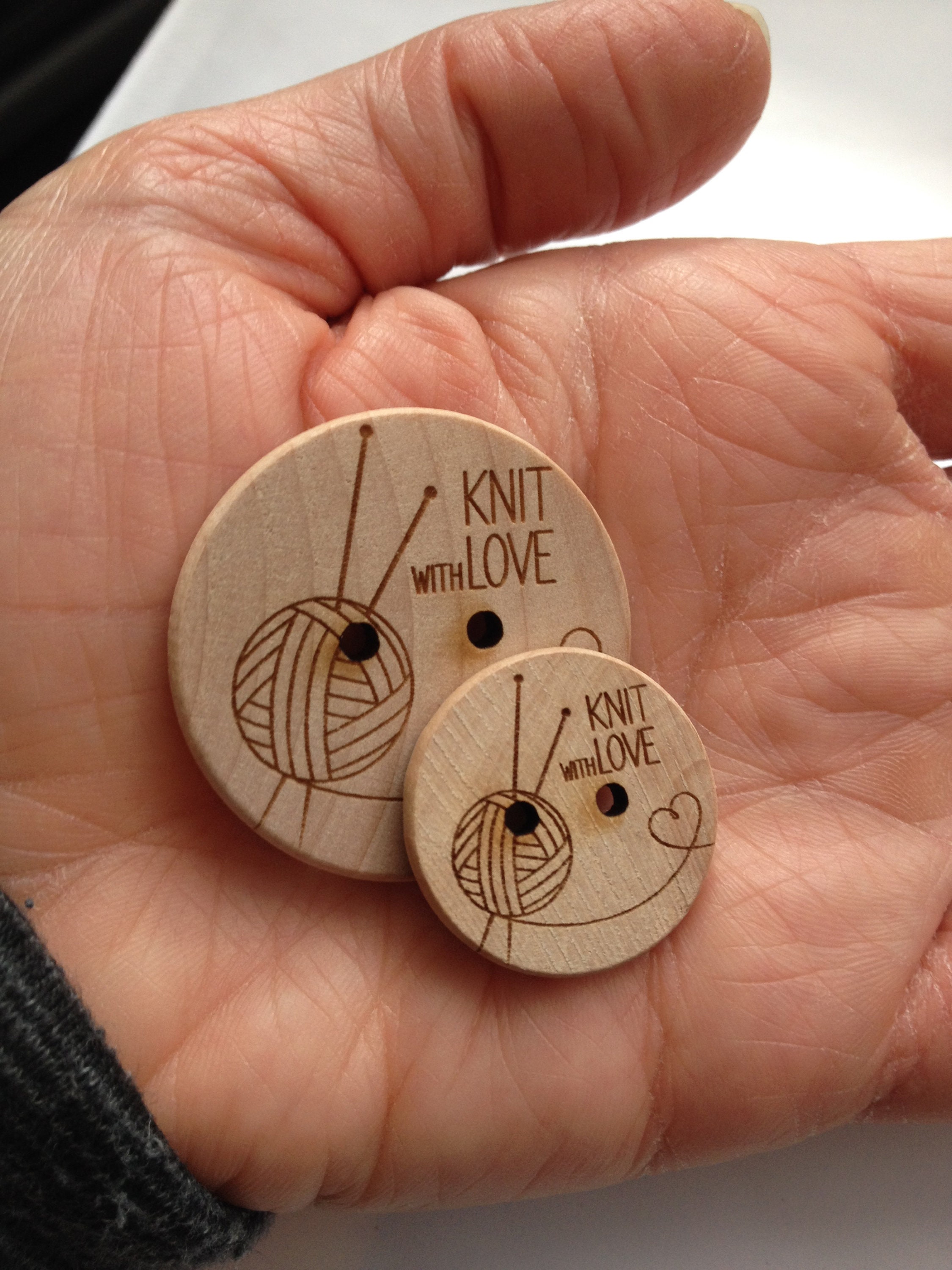 Custom Button, Design, Personalized, Wood Button, Engraved Button ...