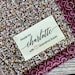 Colour Large Blanket Tag, Label for Blanket, Wedding Gift, Couple Name ...