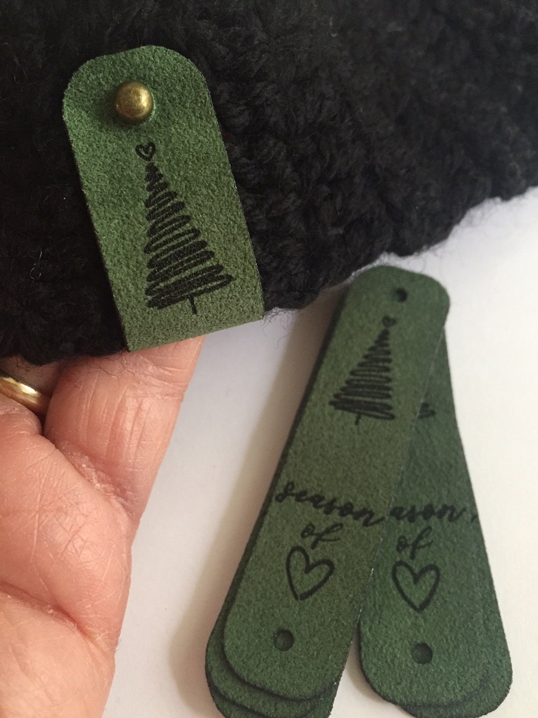 Rivet Tags, Christmas Tree, No Sew Tags, Custom Logo Tags, Custom Tag ...
