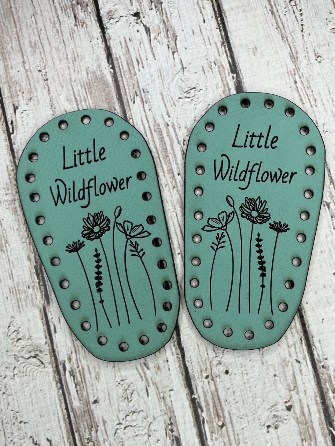 Faux Leather Baby Soles, Precut Baby Bootie Soles, Engraved Design ...