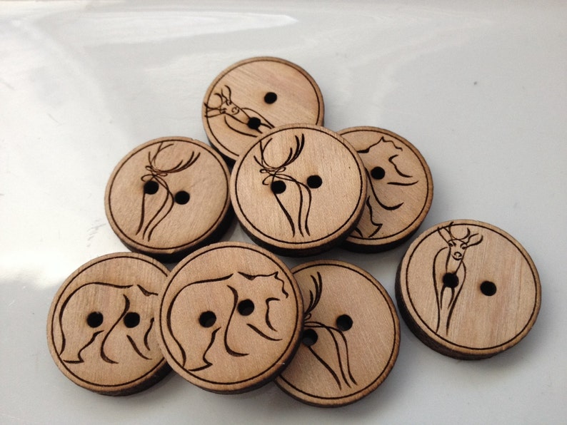 Forest Animal Button Custom Button Design Button - Etsy Israel
