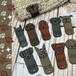 Dog Sewing Tag, Cute Dogs, Rivet Tags, No Sew Tags, Ultra Suede, Tag ...