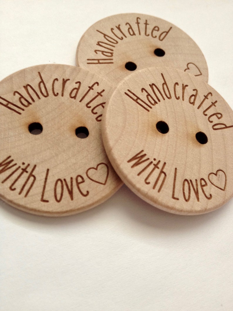 Custom Button Design Personalized Wood Button Engraved - Etsy Canada