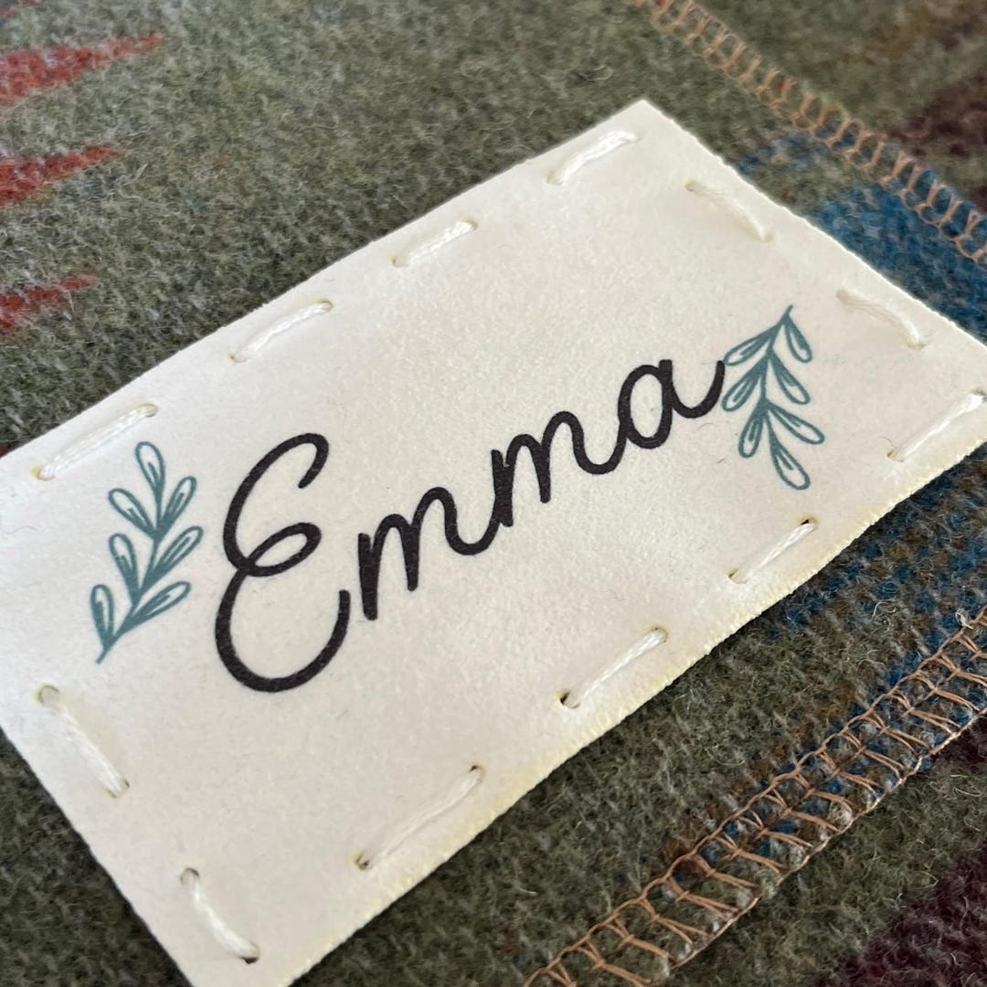 Colour Large Blanket Tag, Label for Blanket, Wedding Gift, Couple Name ...